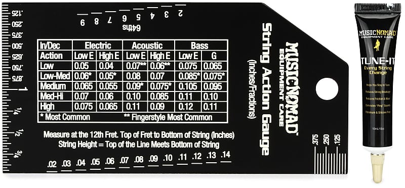 MusicNomad MN602 Precision String Action Gauge Bundle with | Reverb