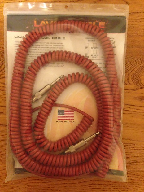 Lava Retro Coil Cable Red | Reverb