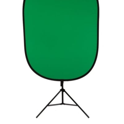 On-Stage VSM3000-GREEN-RST-AG Free-Standing Oval Green Screen | Reverb