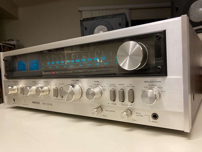 Nikko NR-1015 1970s Silver Alumn/Walnut | Reverb