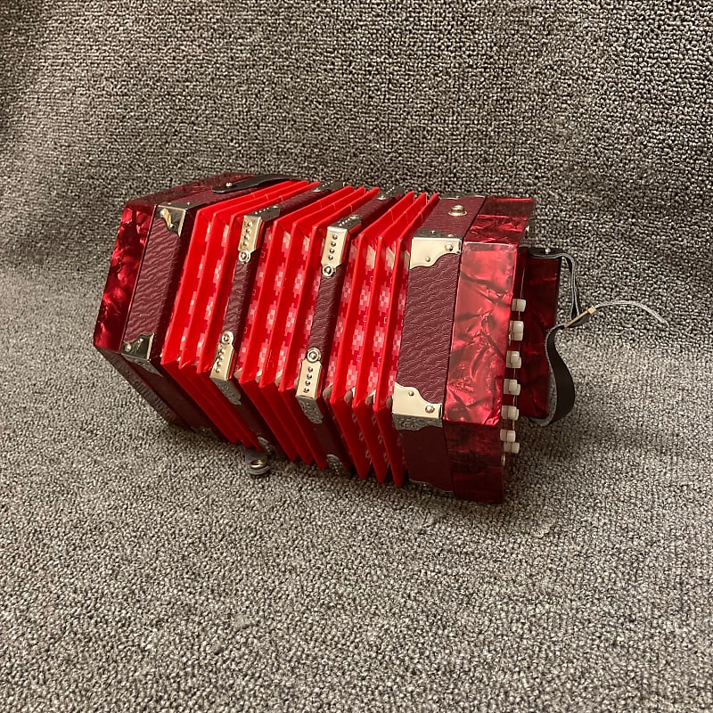 Concertina 20 Button Red Pearl | Reverb