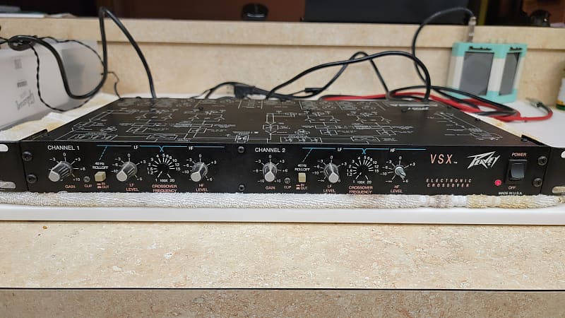 Peavey VSX Stereo Crossover Rack Mount Vintage Tested Working | Reverb
