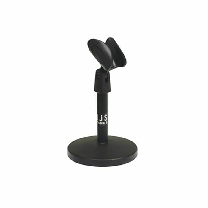 Sound LAB Desk Microphone Stand With Round Base & Microphone | Reverb