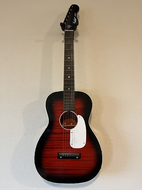 Stella Harmony H933 Fender Style Headstock Red Faux Tiger | Reverb