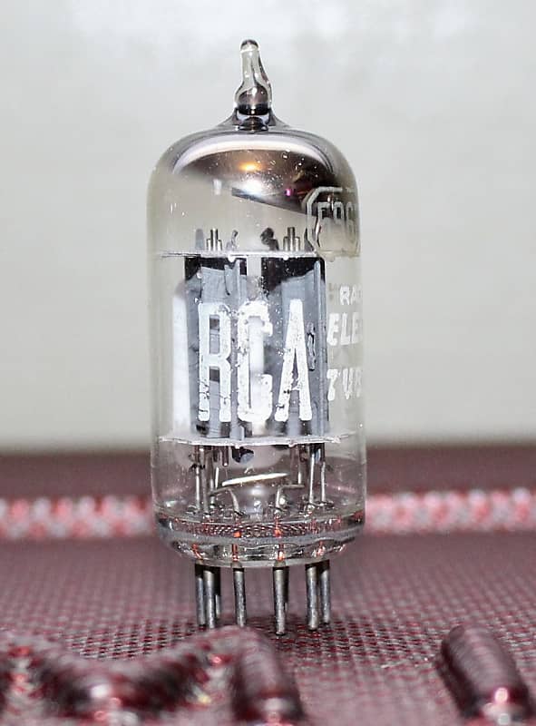 RCA 5963 12AU7 ECC82 PERFECT BALANCE GRAY PLATE HALO GETTER | Reverb