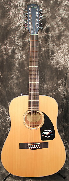 2015 Fender CD100 12-String Acoustic Guitar Natural | Reverb