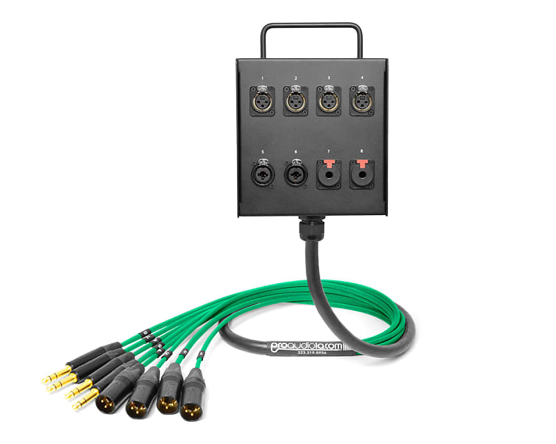 8-Channel Studio Wall Box / Stage Box | Mogami 2932 & Neutrik | Reverb