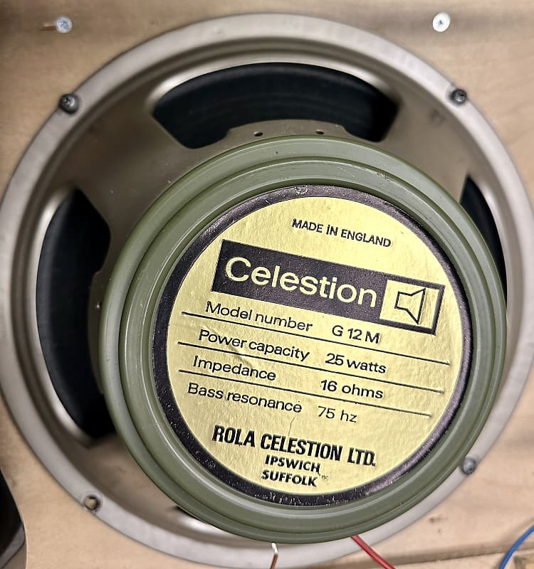 Celestion Rola Celestion 1972 Pulsonic Greenback g12m t1221 | Reverb