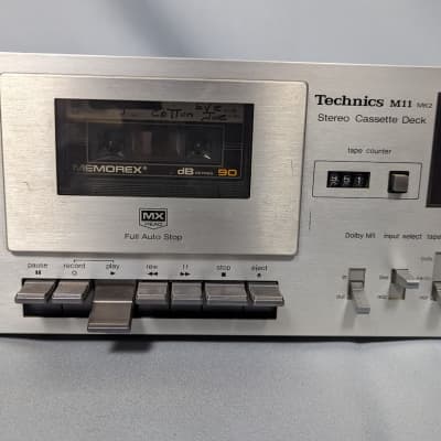 Technics RS-M11 MK2 Stereo Cassette Deck - 1980’s Silver | Reverb