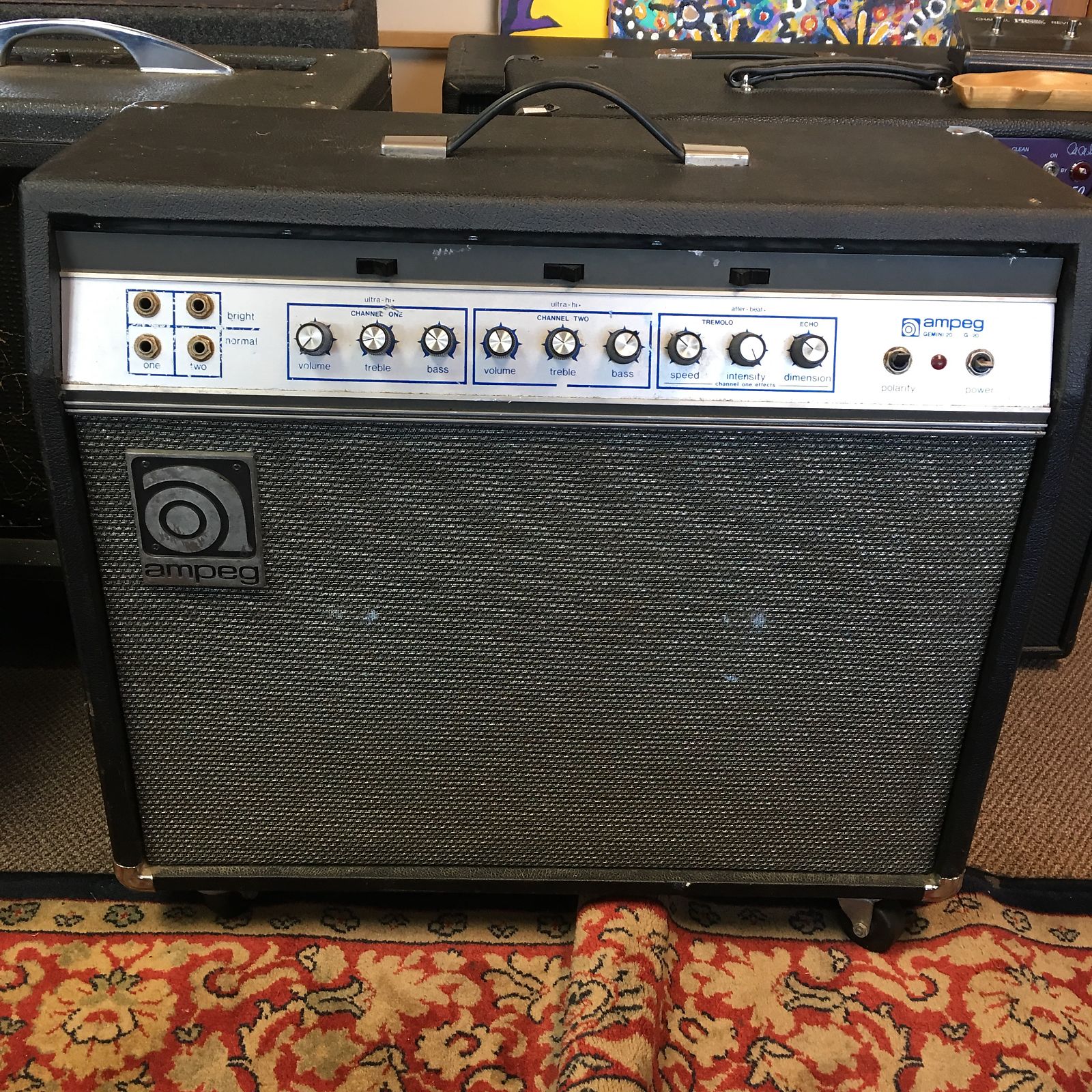 Ampeg G-20 Gemini 20 2-Channel 35-Watt 2x10" Guitar Combo | Reverb