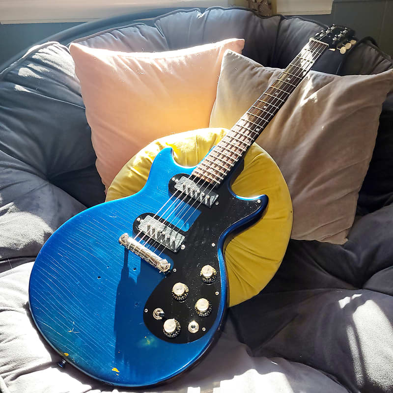 Gibson Melody Maker 1961 Blue Refinish Roadworn Relic Reliced | Reverb