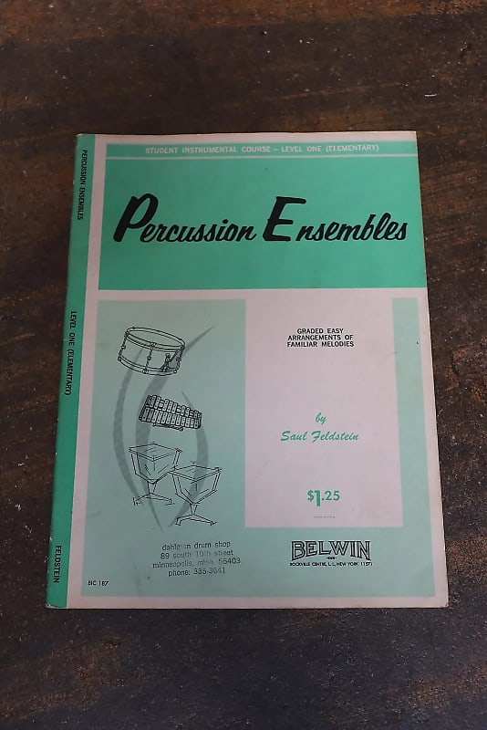 "Percussion Ensembles" Drum Instructional Book by Saul | Reverb