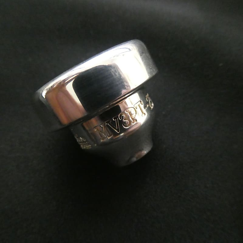 ACB Custom "MV3PT-25" Trumpet Mouthpiece Top in Silver Plate! | Reverb