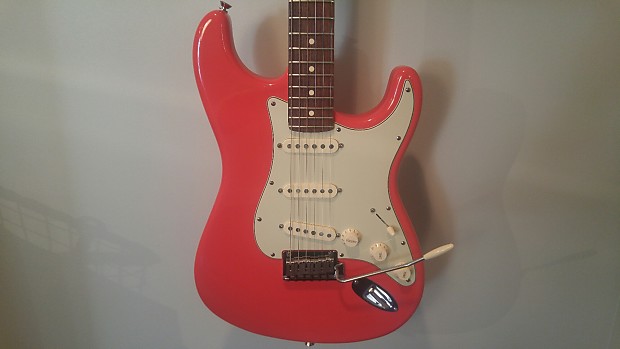 Fender FSR 60th Anniversary USA Strat Fiesta Red Matching | Reverb