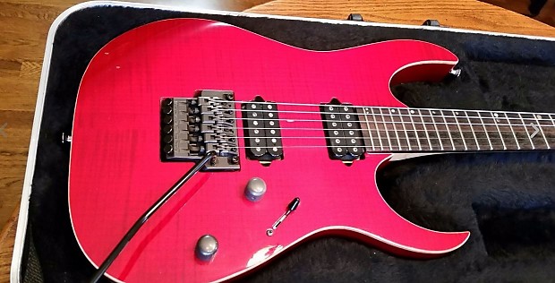 Ibanez Prestige RG3120 Flamed Maple Red | Reverb