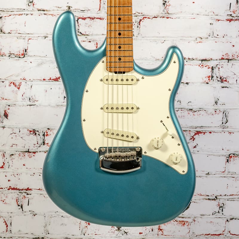 Music Man Cutlass Electric Guitar, Blue w/ Original Case | Reverb