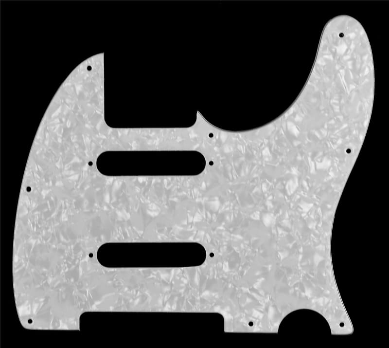 Nashville Telecaster Compatible Scratchplate - White Pearl | Reverb