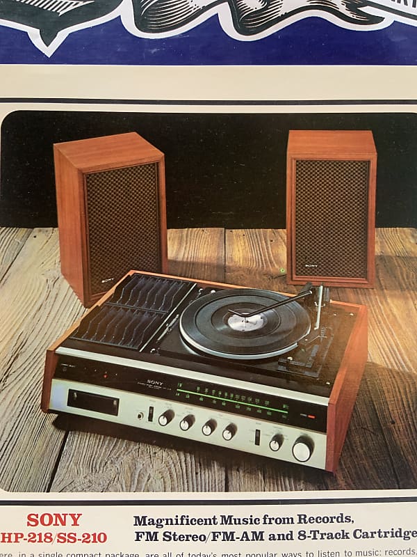 Sony HP-218/SS-210 1971 dealer sheet | Reverb UK
