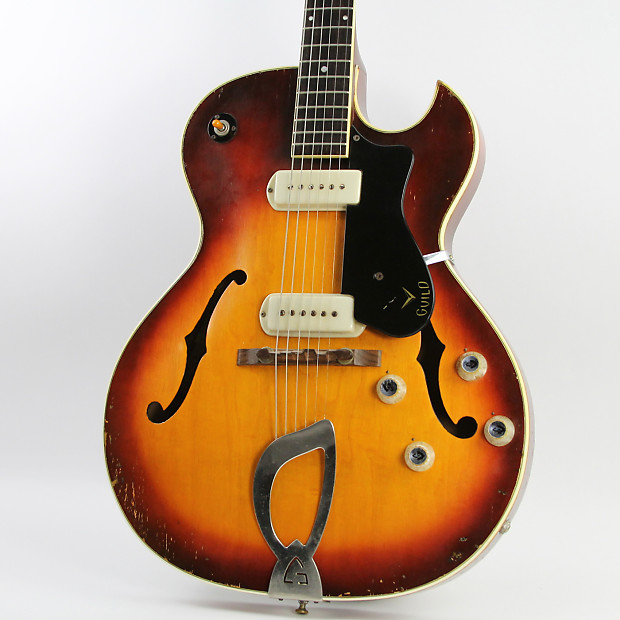 1960 Guild T-100D Slim Jim Sunburst "Ghost Label" | Reverb