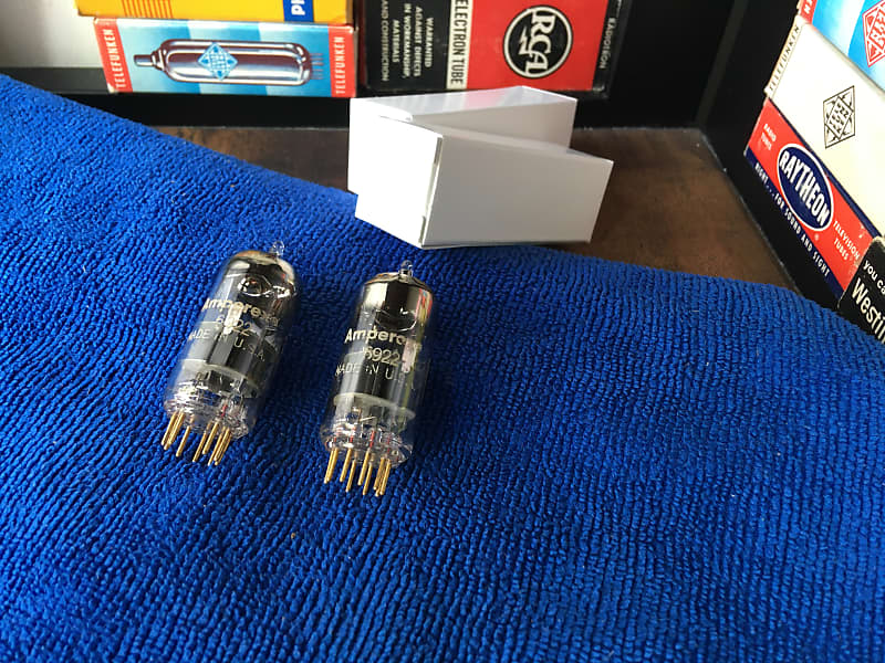 Pair of NOS Amperex 6922 D-getter Audio Tubes - E88CC CCa | Reverb UK