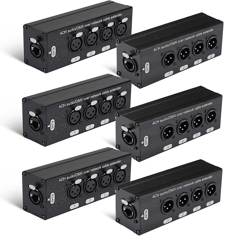 Luxuspro Xlr 4 Channel Flutesan 4 Pack 4 Channel 3 Pin Audio Snake XLR ...