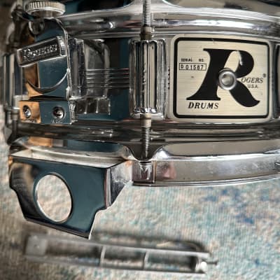 Rogers "Big R" Dyna-Sonic 5x14" Brass Snare Drum 1975 - 1984 | Reverb
