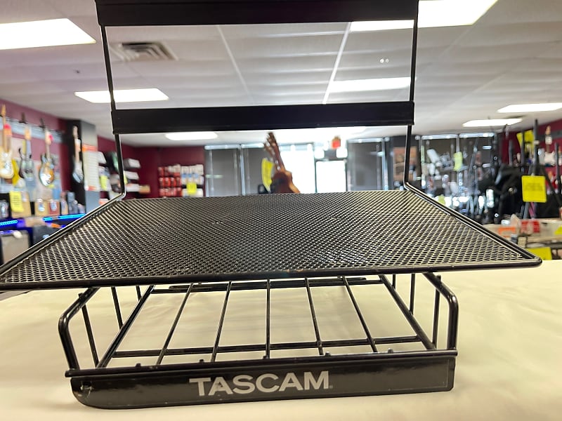 Tascam Branded Slatwall Diplay Racks - Black (2 Racks) | Reverb
