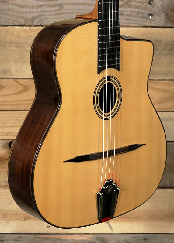 Altamira M10 Jazz Gyspsy Acoustic Guitar Natural w/ Case | Reverb