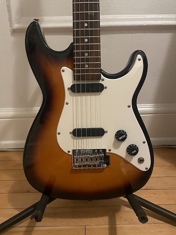 Synsonics 3/4 Size Strat Style Electric Guitar - Sunburst | Reverb