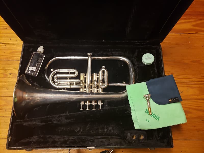 Getzen 896S Silver 4-Valve Professional Flugelhorn! | Reverb