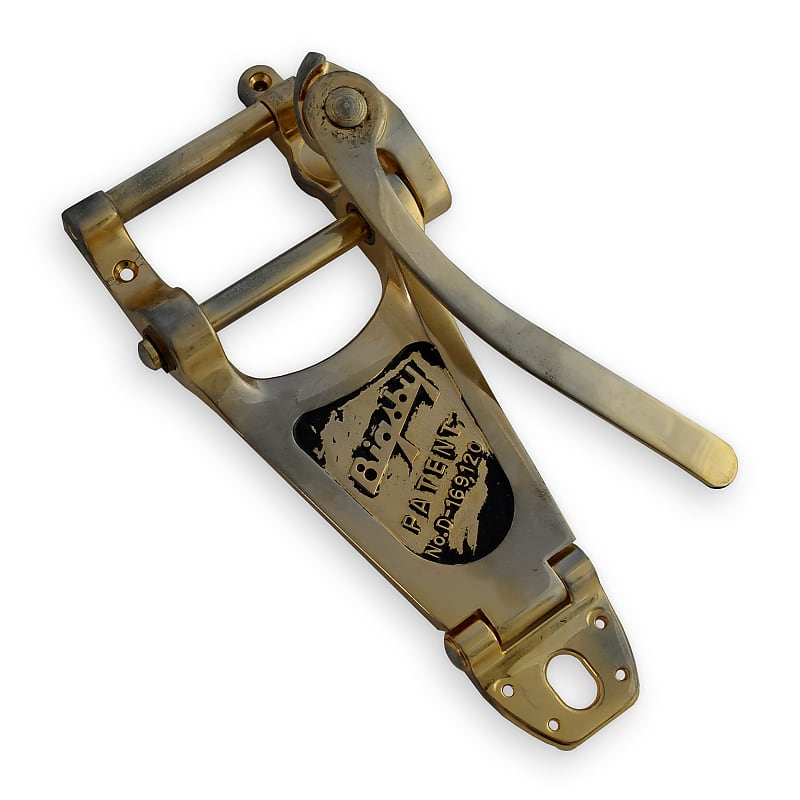 Aged Bigsby B7 Gold Vibrato Tremolo Gibson Les Paul & | Reverb Canada