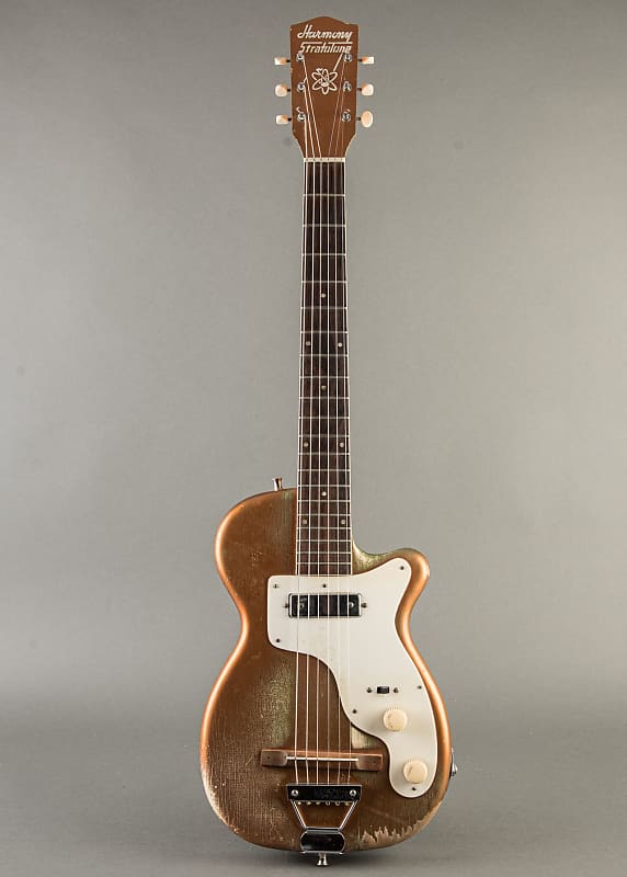 Harmony H44 Stratotone 1950s - Copper | Reverb
