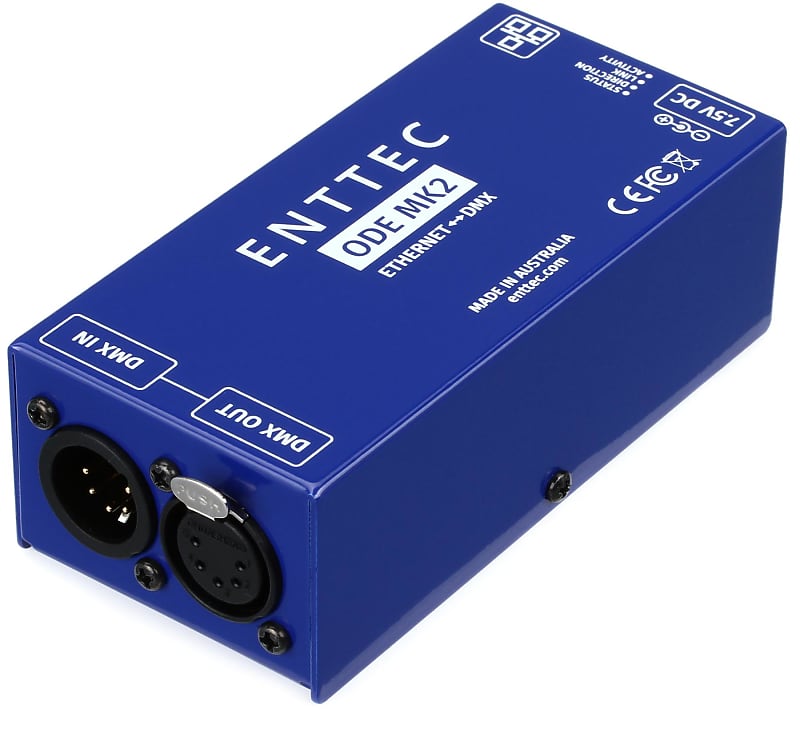 ENTTEC ODE Mk2 1-Port Open DMX Ethernet Gateway (ODEmk2d1) | Reverb