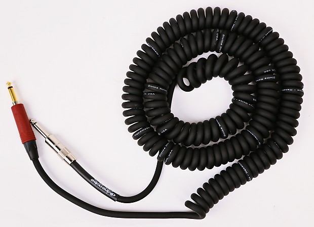 Divine Noise STS-ST 30ft Curly Cable Silent Plug Black - Free | Reverb