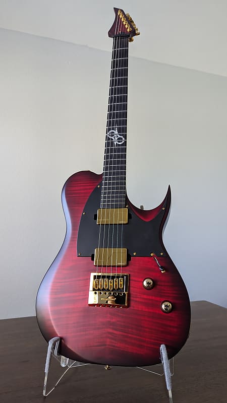Solar T1.6AFBRB 2022 - Flame Blood Red Burst Matte - Evertune | Reverb