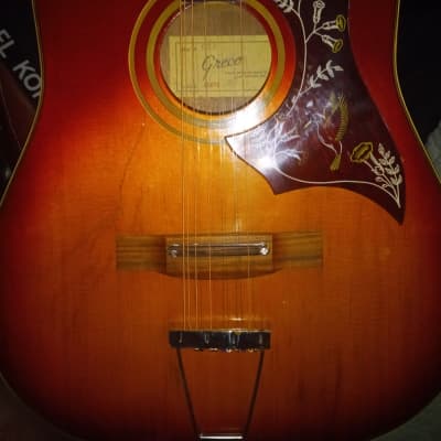 Greco 626 12 string hummingbird 1970s - Sunburst | Reverb