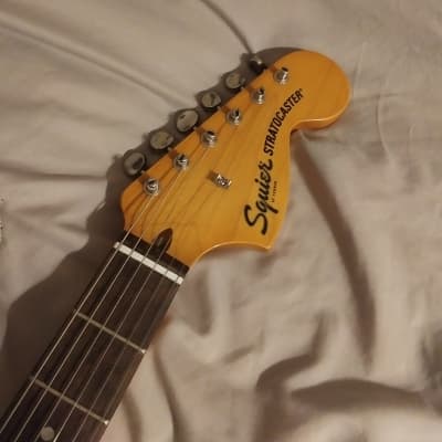 Squier Stratocaster Partscaster Black | Reverb