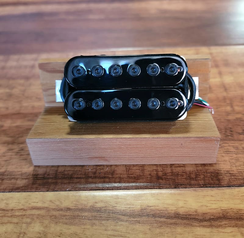 Bare Knuckle Warpig 6 String Bridge Open Black w/ Black Bolts | Reverb