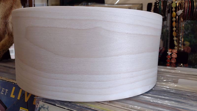 13x5.5 beech solid shell steam bent bare raw snare drum shell | Reverb