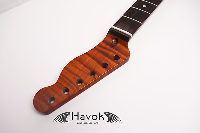 T-Style Flame Roasted Maple Gloss Neck Stainless Steel Jescar | Reverb