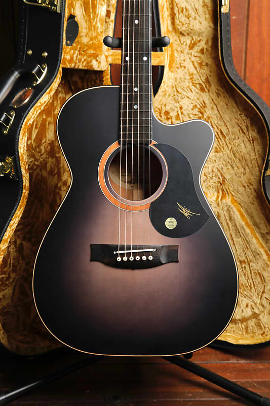 Maton SRS808C Solid Road Series Ghost Black Acoustic-Electric | Reverb