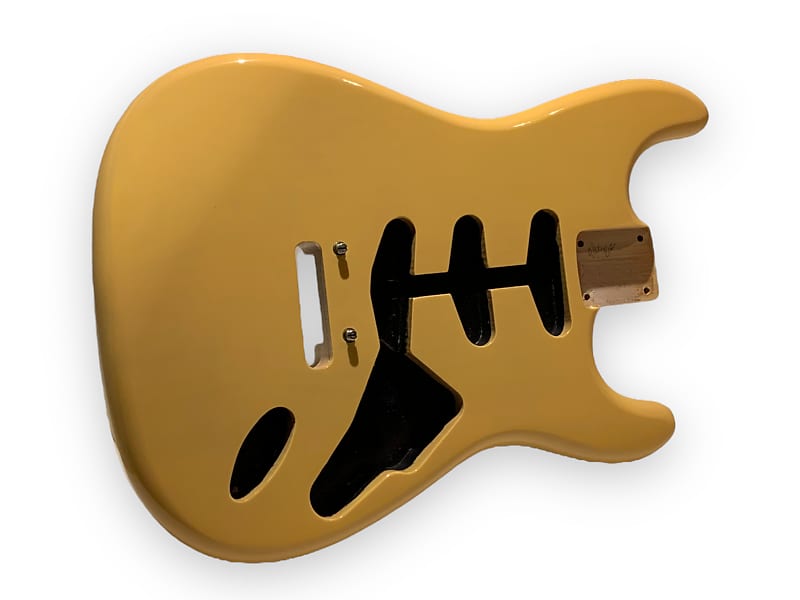 Vintage Blonde Nitro ST Body Modern Two Post 4 lbs. 8 oz. | Reverb