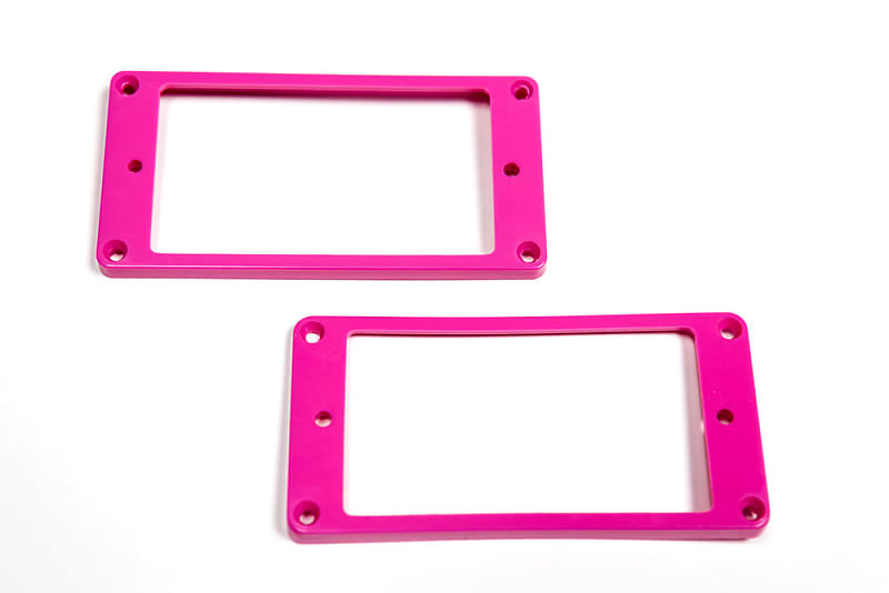 Pink Flat Humbucker Mounting Rings Set | Reverb