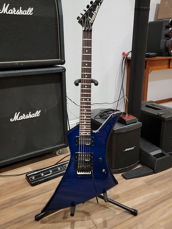 Jackson Kelly Performer Transparent Blue | Reverb