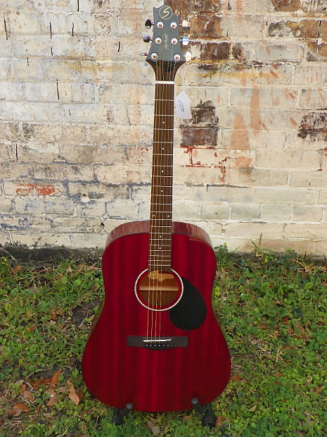 Samick D-1 D1 Full Size Dreadnought Acoustic Guitar Wine Red | Reverb