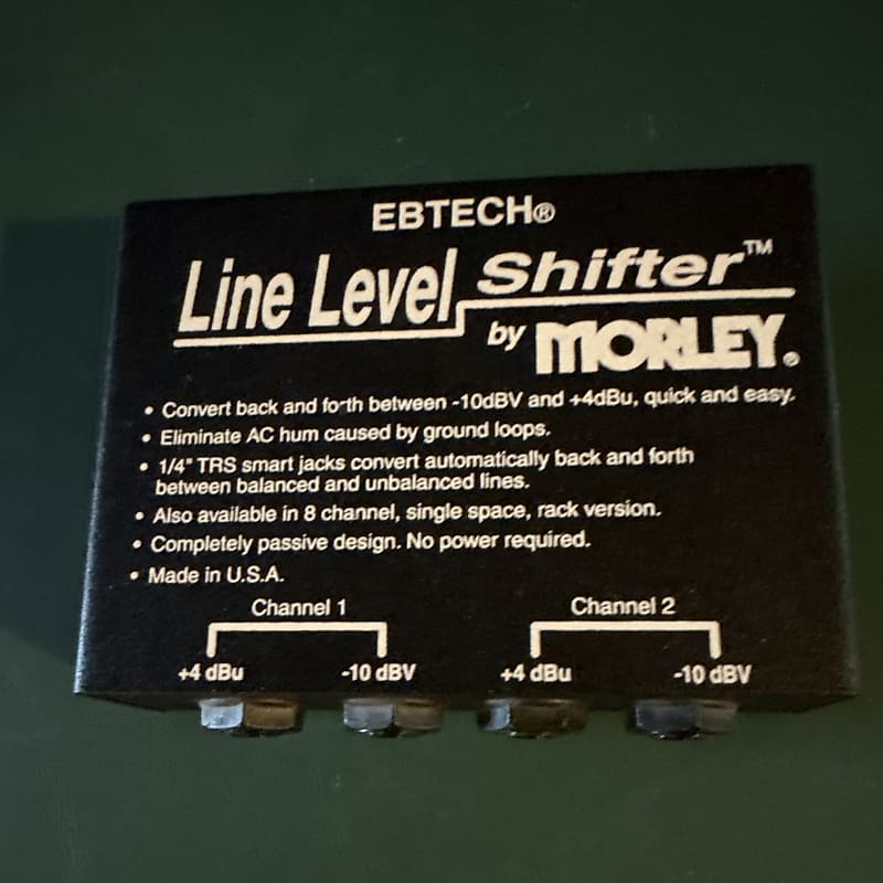 Ebtech Line Level Shifter by Morley 1990’s - Black | Reverb