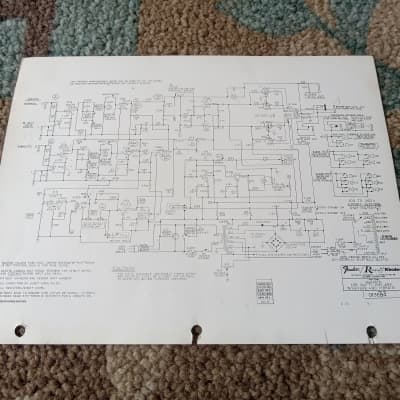 Vintage 1980 Fender Dual Showman Reverb Amplifier Parts List | Reverb