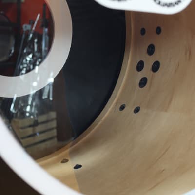 1990s Pearl Masters Custom 18"x22" in Blue Lacquer / Gold | Reverb