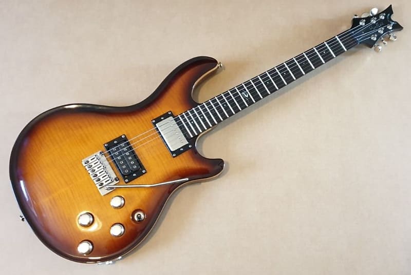 Dean Hardtail Select Vibrato Tiger Flame Electric Guitar | Reverb UK