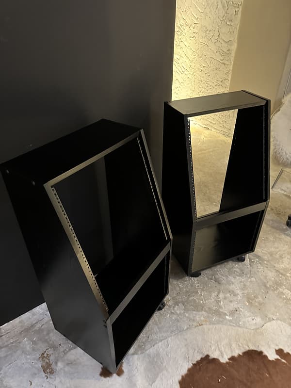 TWO Chief 20U Rolling Studio Racks (12U Slanted over 8U | Reverb